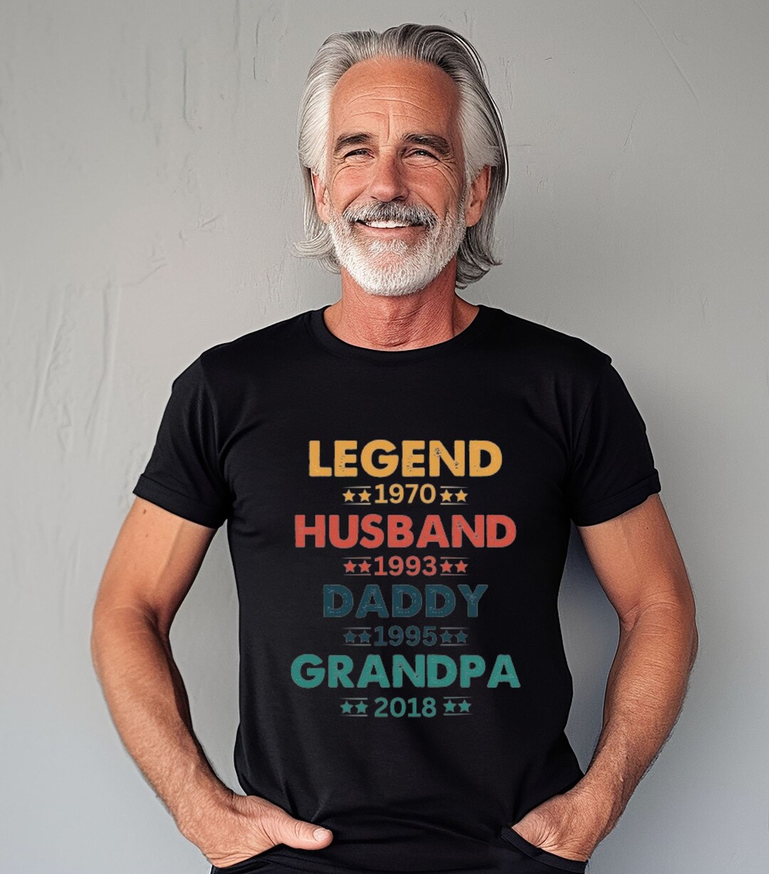 Legend Husband Dad Grandpa Custom Tshirt Personalized Legend Husband