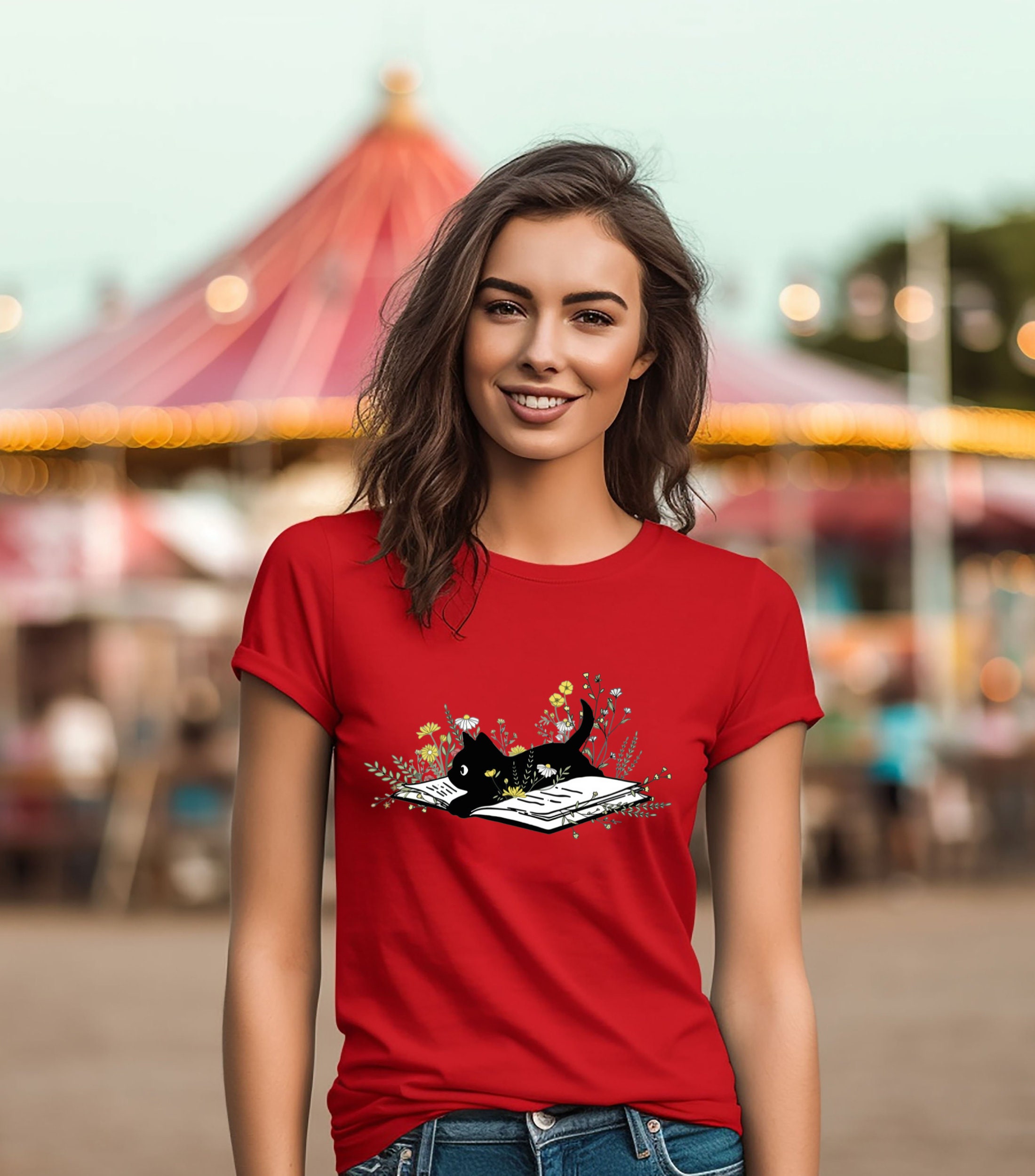 Book Lover Sweatshirt,cat Book Shirt,bookish Sweatshirt, Cat Lover Tee ...