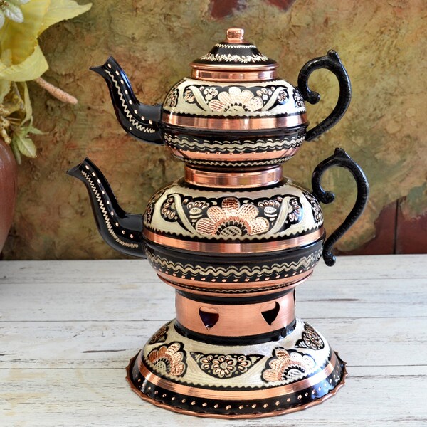 Copper Tea Pot - Etsy