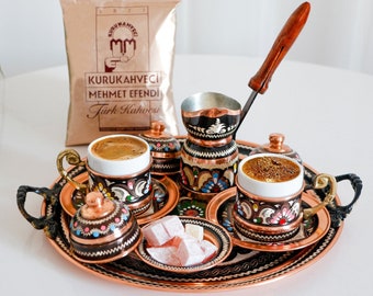 Turkish Coffee Service Set Coffee Serving Set Ottoman - Etsy
