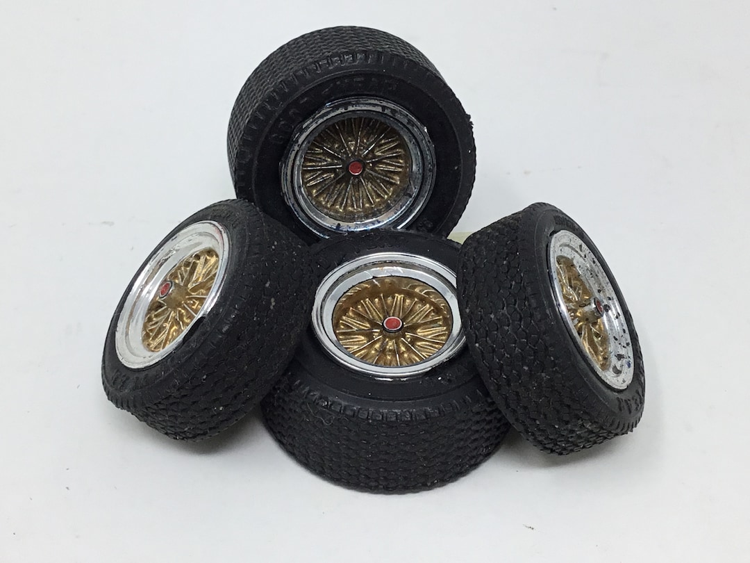 Big and Little Painted Wire Wheels – Model Car Junkyard Wheel & Tire ...