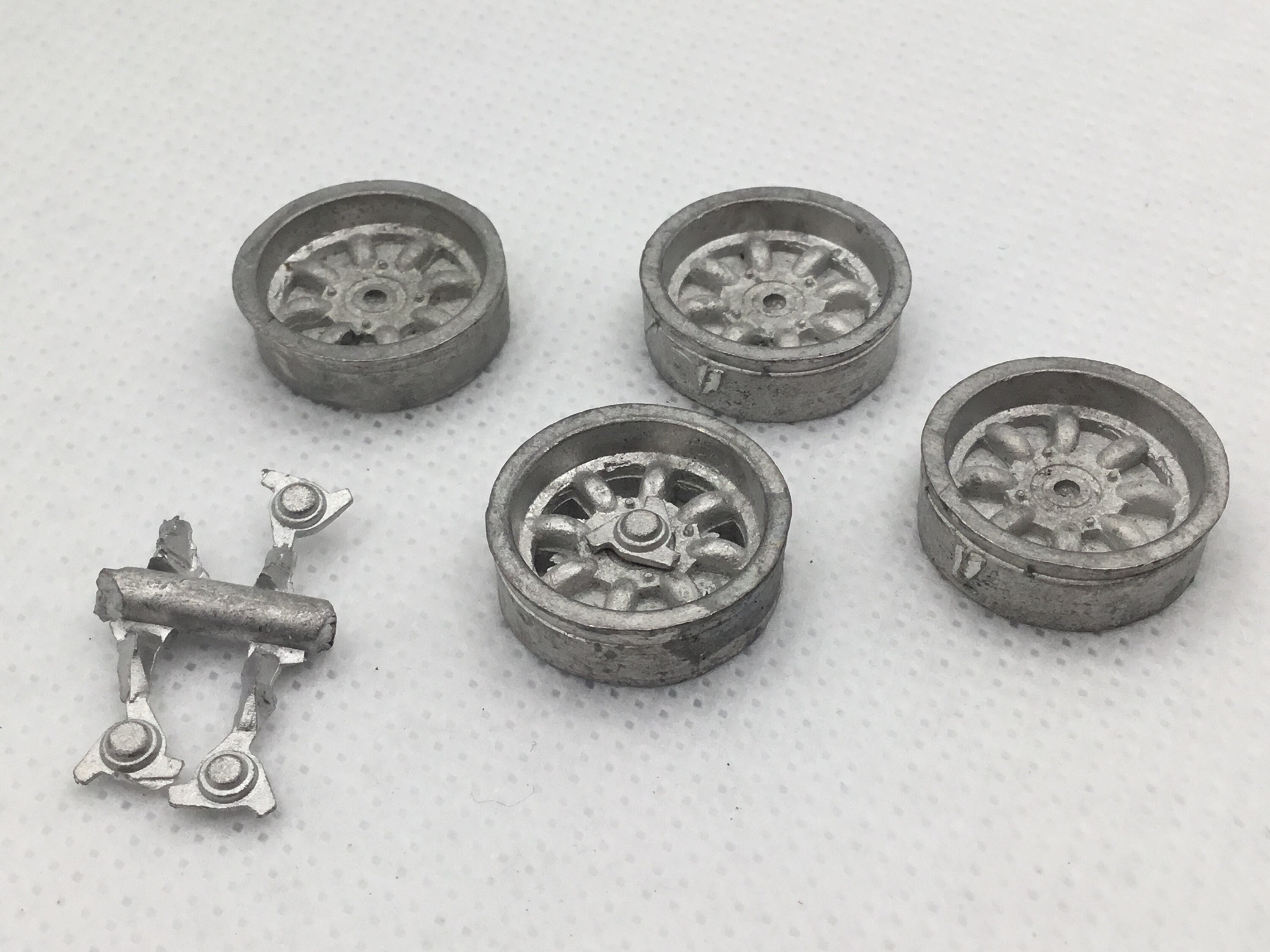 Jimmy Flintstone Heavy Metal Pewter Wheels With Knock Offs Model Car ...