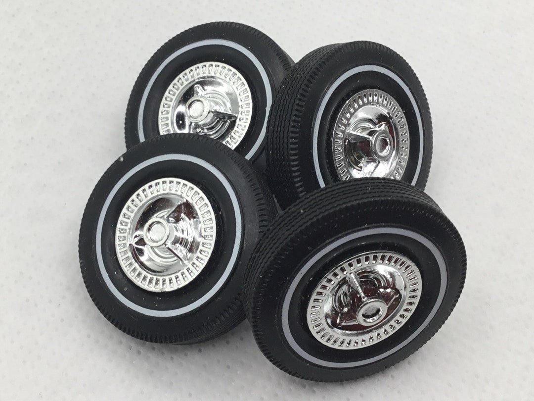 60s 70s Passenger Car Stock Model Car Junkyard Wheel & Tire Set E777 - Etsy