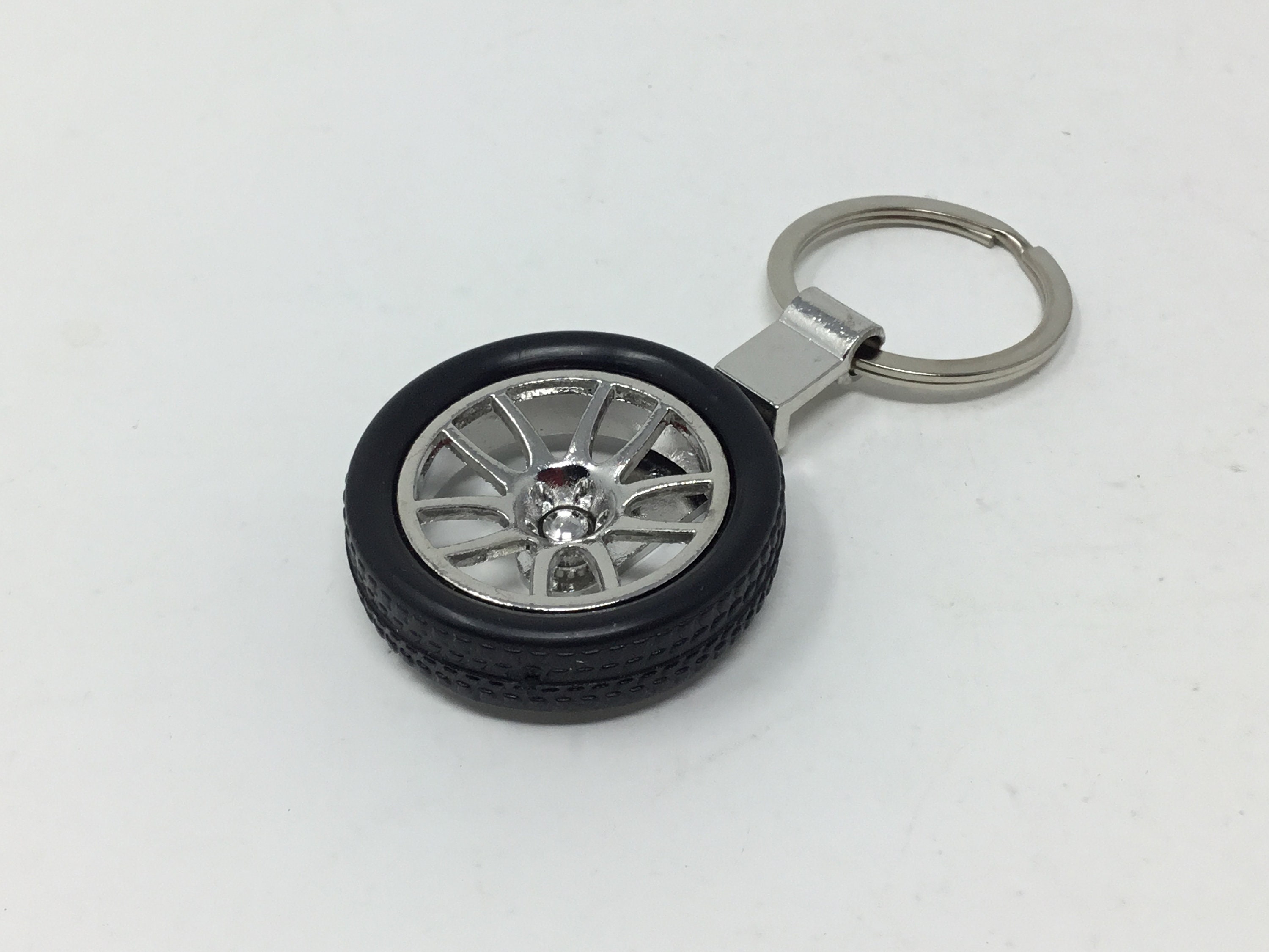 10 Spoke Custom Wheel With Rubber Tire Keychain - Etsy