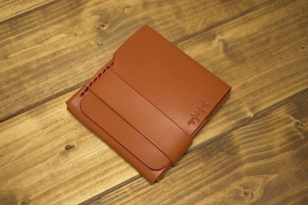 Minimalist Wallet- Hand Made in Japan With Tochigi Leather - Camel - Etsy
