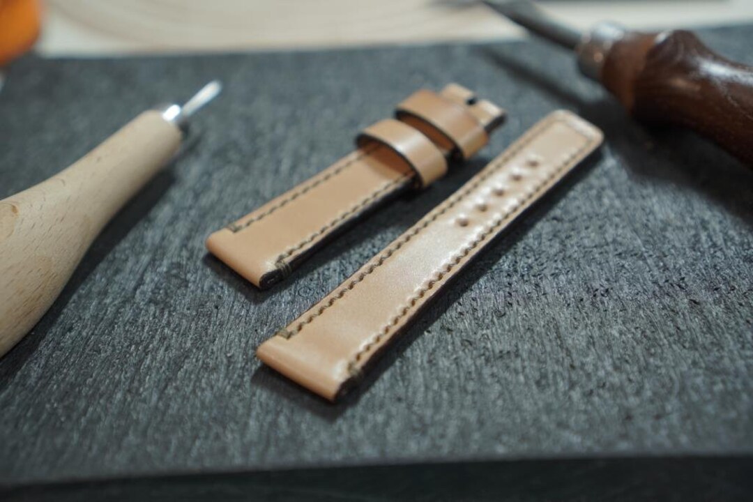 Cordovan Handmade in Japan Watch Strap- Shinki Hikaku Cordovan ...