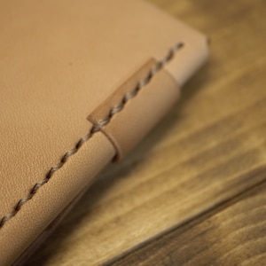 Minimalist Wallet- Hand Made in Japan With Shonan Leather - Natural - Etsy