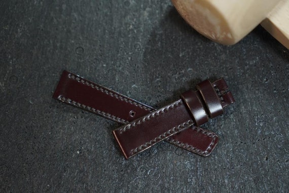 Cordovan Handmade in Japan Watch Strap Leder Ogawa Cordovan - Etsy