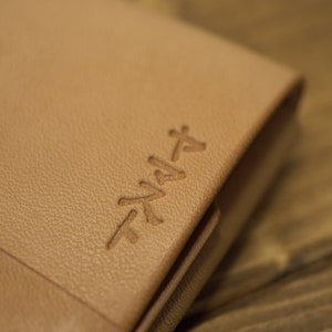 Minimalist Wallet- Hand Made in Japan With Shonan Leather - Natural - Etsy