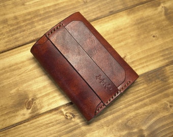 Minimalist Wallet Hand Made in Japan With Shonan Leather Natural - Etsy