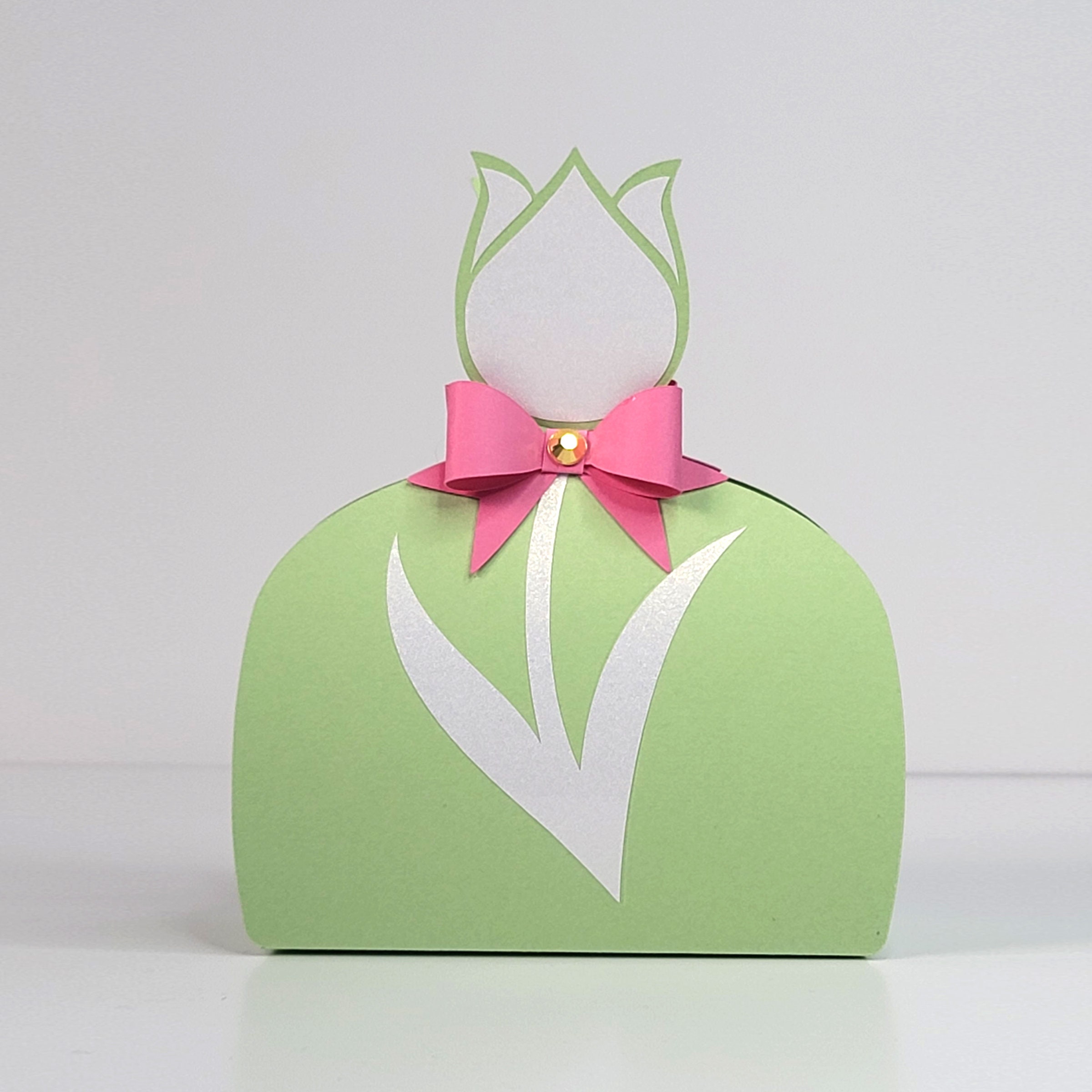 Tulip Gift Box Template Party Favor Box Template Gift Bag Cricut Files ...