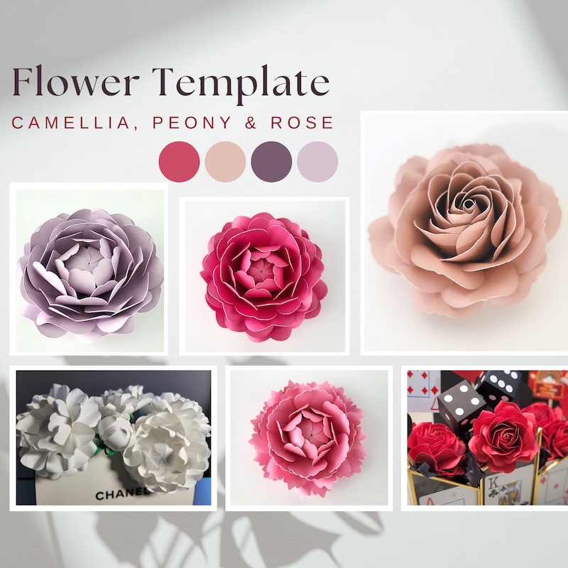 Chanel Paper Flowers - Etsy