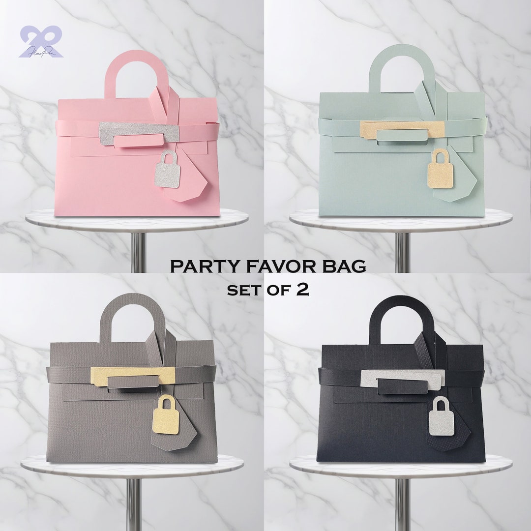 2 Party Favor Bags | Set of 2 | Handmade Gift Bag | Mini Favor Bag | No ...