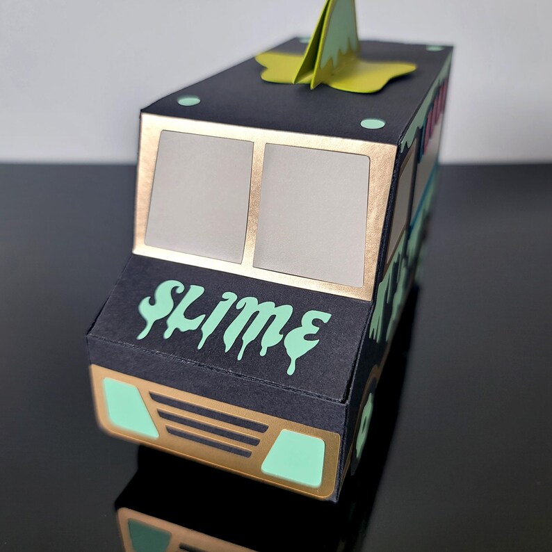 Slime Truck Gift Box Template | DIY Cricut SVG File - Etsy