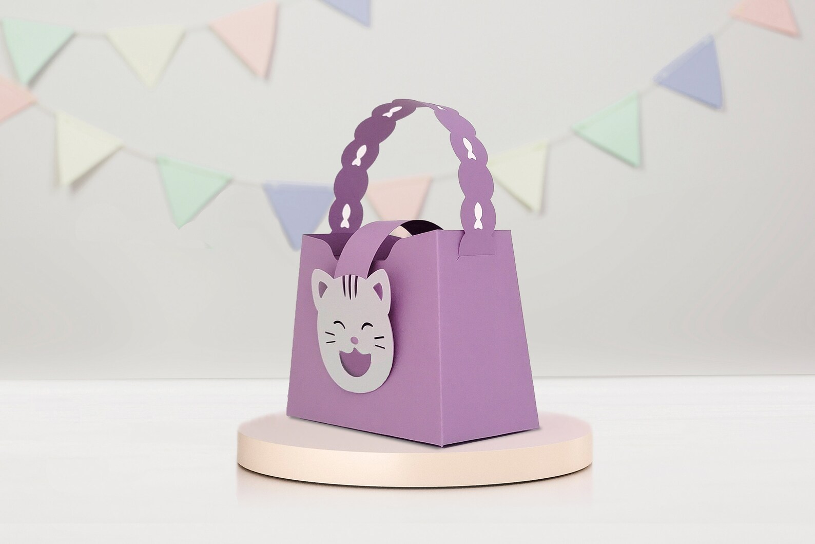 Party Favor Bag Template | Cat Goodie Bag | Gift Card Bag | Cricut ...