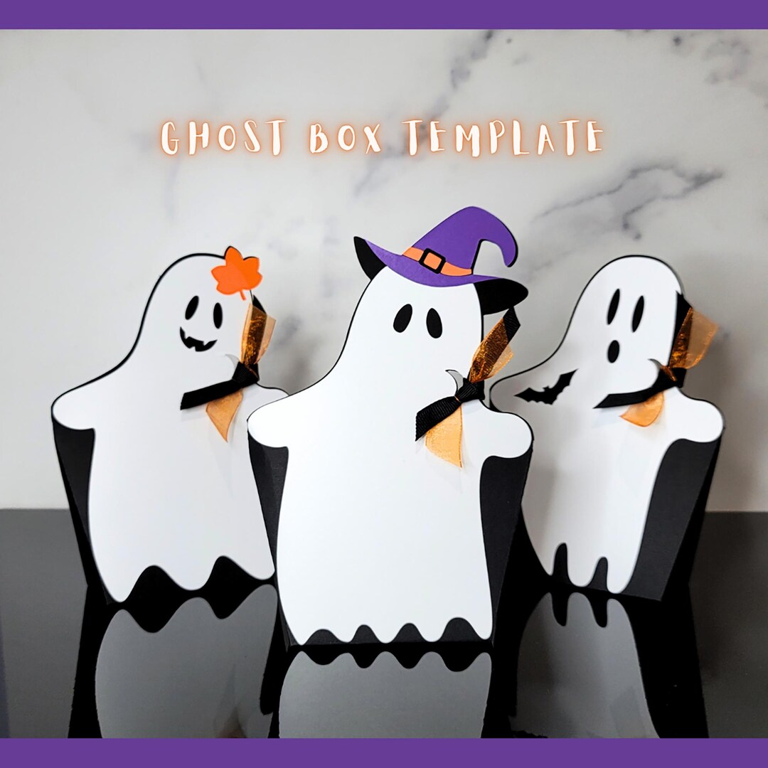 Ghost Gift Box Template | Halloween Gift Box | DIY Handmade Gift Box ...