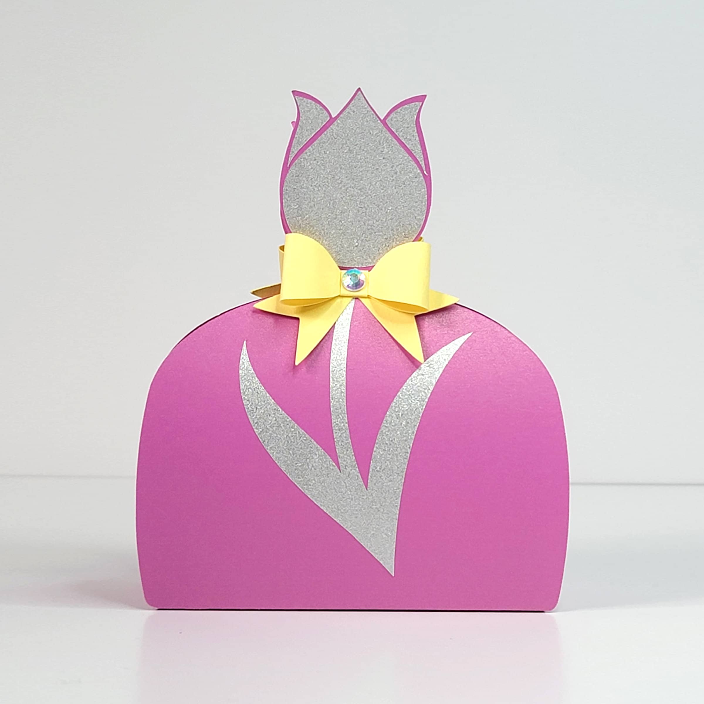 Tulip Gift Box Template Party Favor Box Template Gift Bag Cricut Files ...