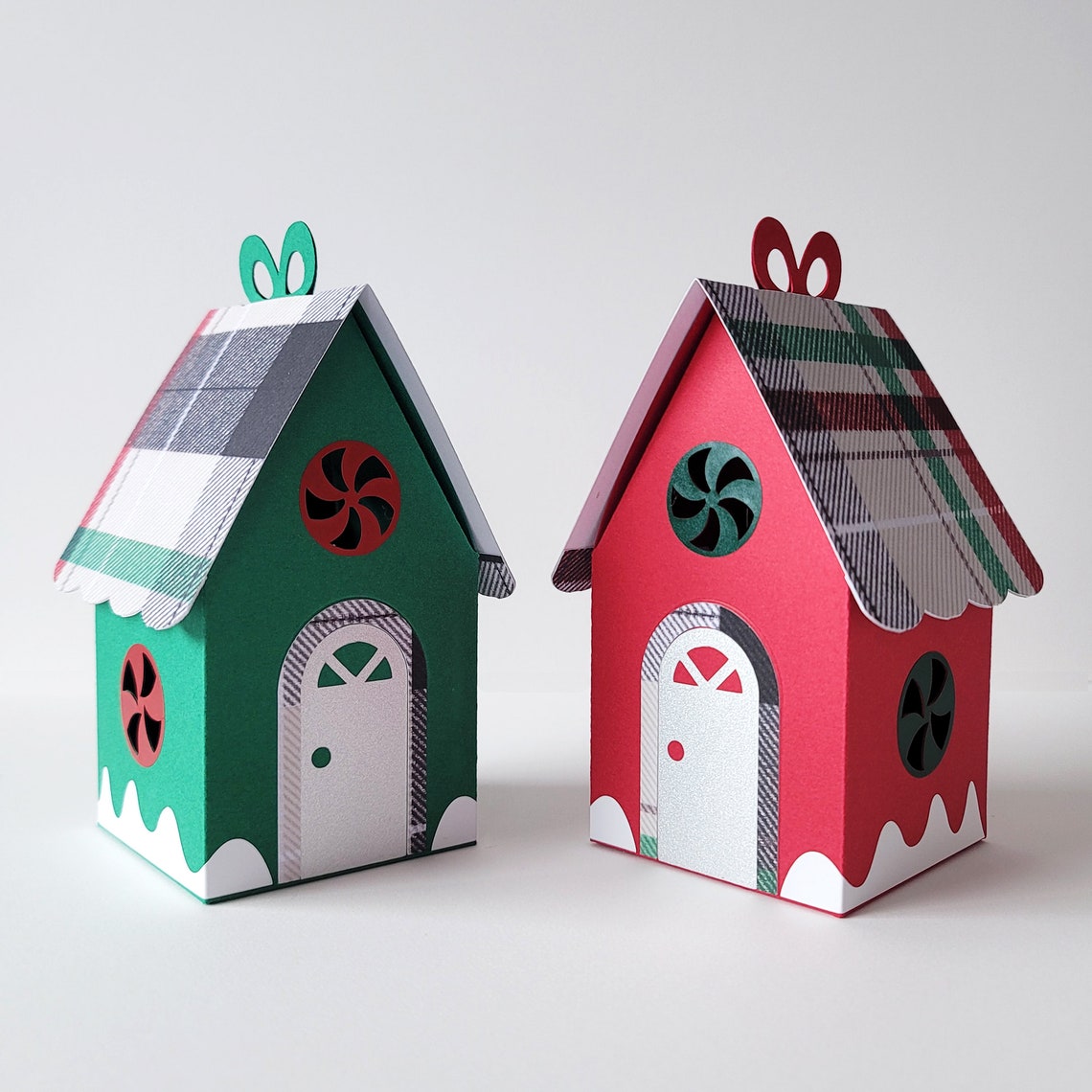 Holiday House Gift Box Template SVG File for Cricut Gingerbread House ...