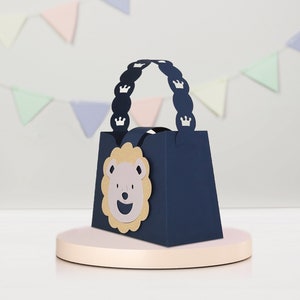 Party Favor Box Template Lion Goodie Bag Gift Card Bag Cricut Files No ...