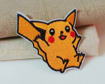 Pikachu Patches Iron on Patches Pikachu Iron on Patch Patches for ...