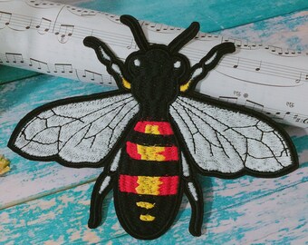 Set of 3 Pc Bees Iron on Patch Bees Patches, Bee Patches Iron on ...