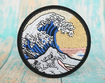 Great Wave Patch | Etsy