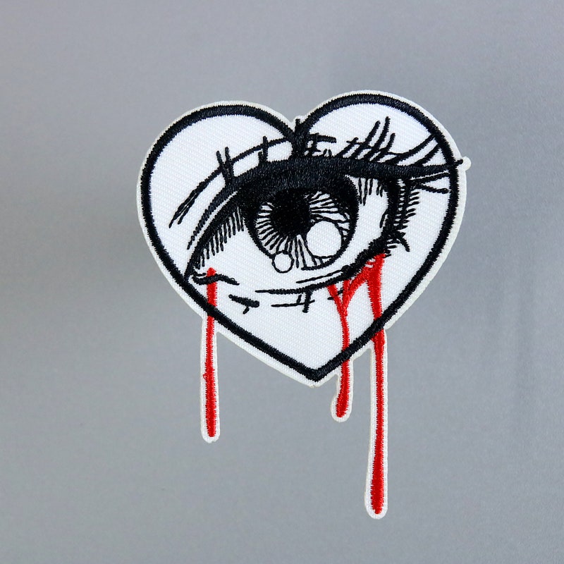 Hearts With Eyes Patch - Etsy