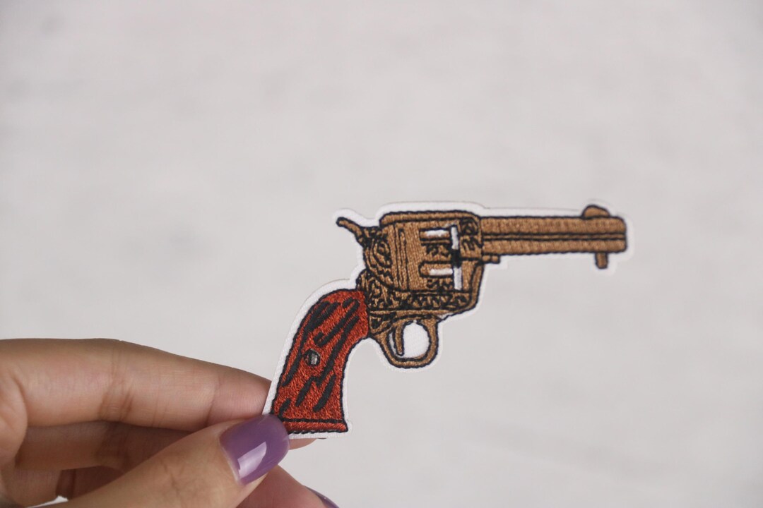 Revolver Patch, Gun Patch, Iron on Patch ,embroidered Patch,sew on ...
