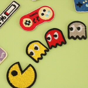 10 Pieces Game Pac-man Patches, Video Game Patch for Set, Iron on Patch ...