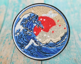 Great Wave Patch | Etsy