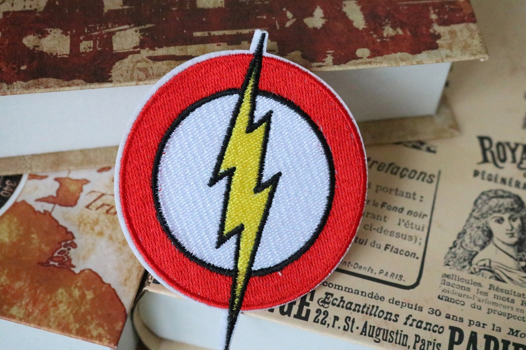 The Flash Patch,lightning Badge,dc,iron on Patch ,embroidered Patch,sew ...