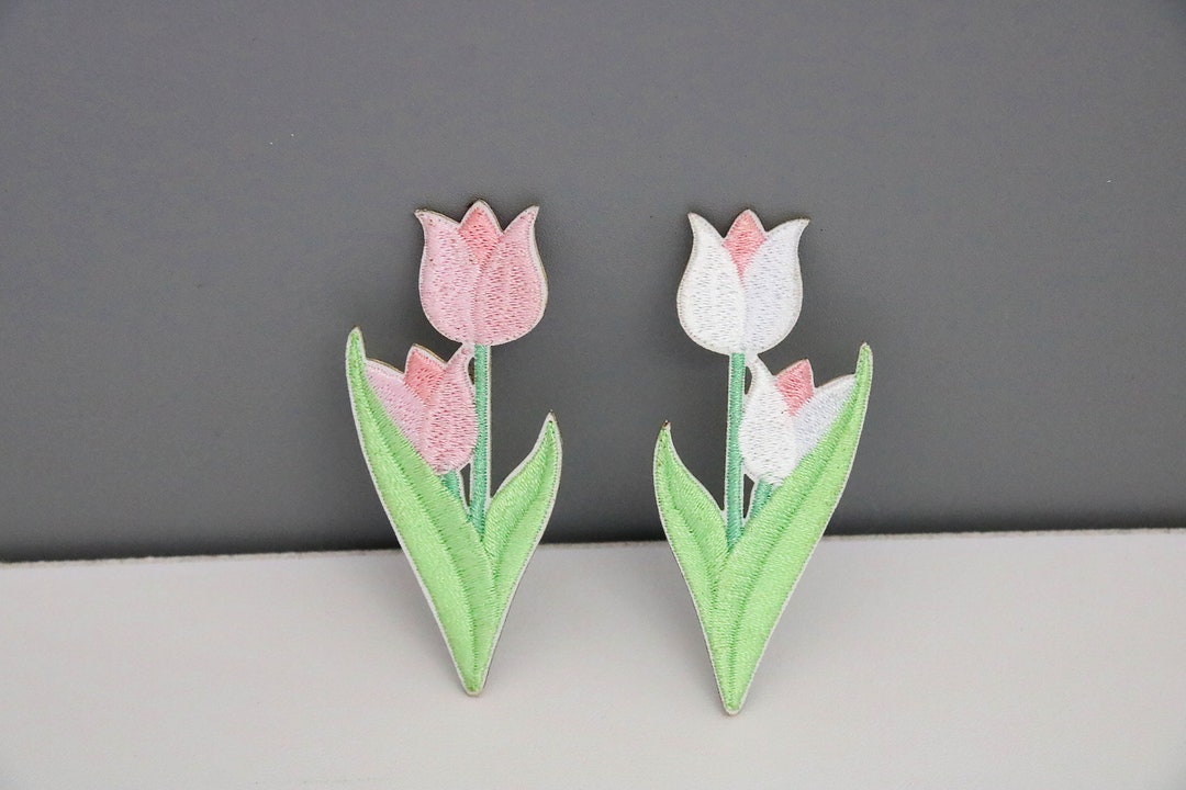Tulip Patch, Flower Patch, Iron on Patch ,embroidered Patch,sew on ...