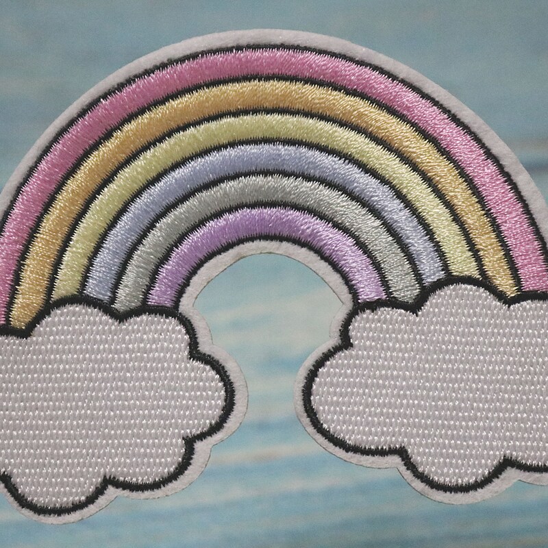Rainbow Iron on Patch - Etsy