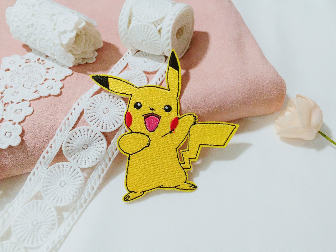 Pikachu Patch,pokemon Patch,iron on Patch ,embroidered Patch,sew on ...
