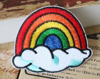 Rainbow Iron on Patch - Etsy