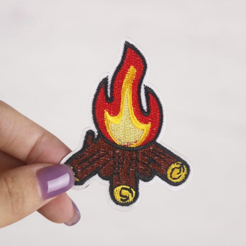 Embroidered Camping Patch - Etsy