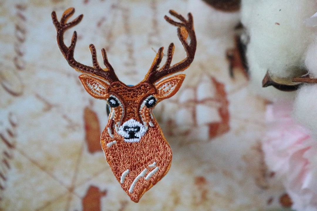 Deer Patch,buck ,stag,iron on Patch ,embroidered Patch,sew on Patch ...