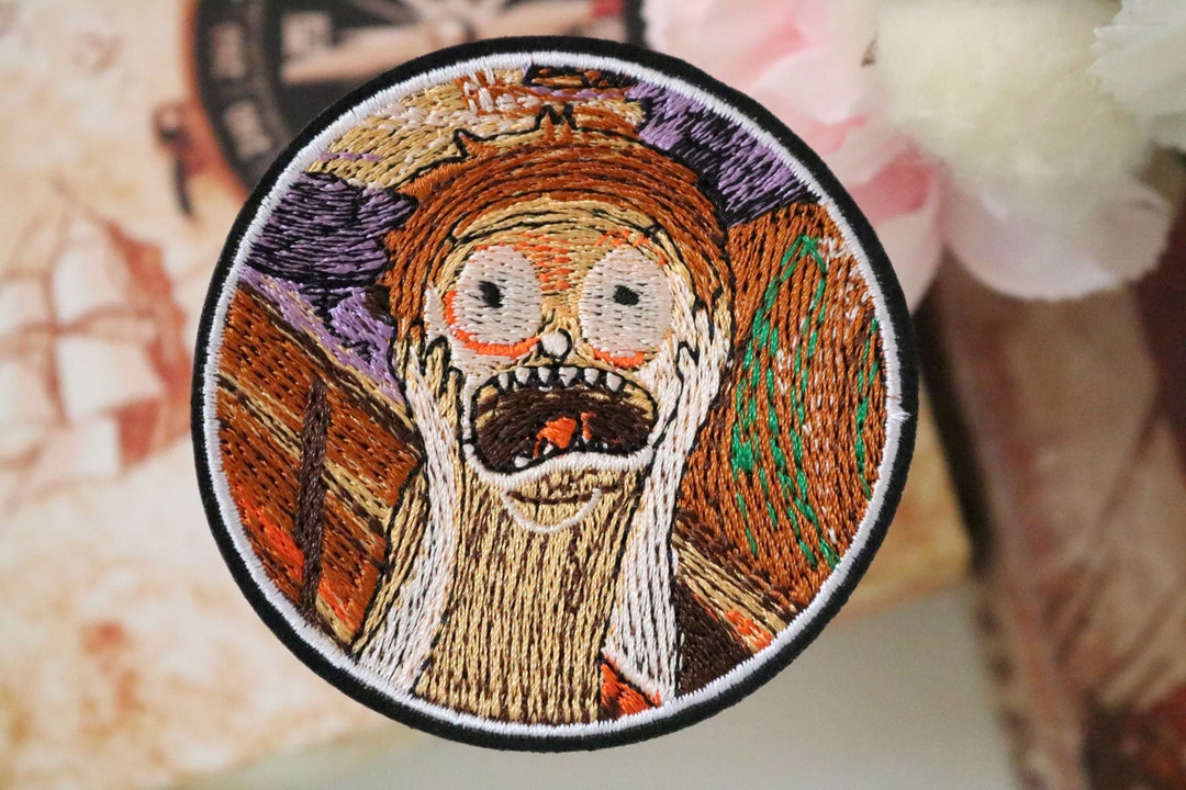 The Scream Patchrick and Morty Patchiron on Patch - Etsy