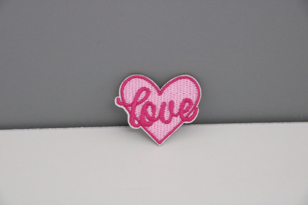 Love in Heart Patch, Tiny Heart Patch, Iron on Patch ,embroidered Patch ...