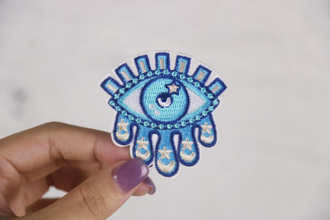 Crying Blue Eye Patch, Evil Eye Patch, Iron on Patch ,embroidered Patch,sew on Patch,applique ...