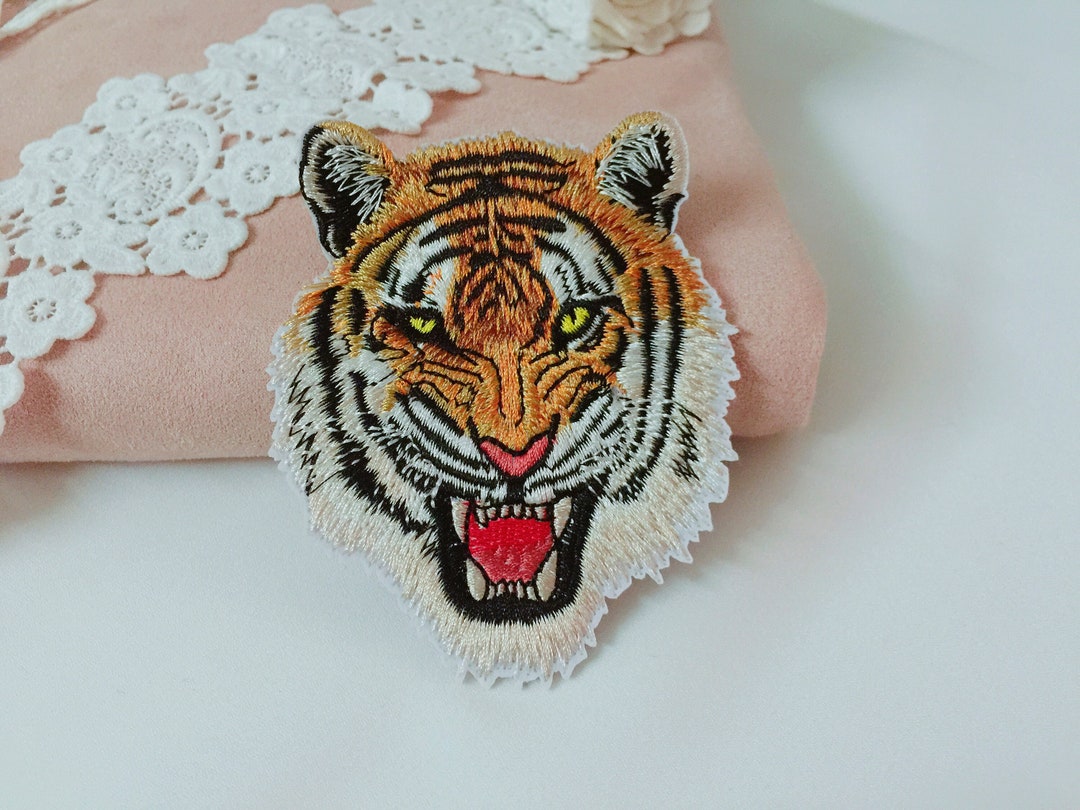 Roaring Tiger Patch,tiger Patch,gorgeous,iron on Patch ,embroidered Patch,sew on Patch,applique ...