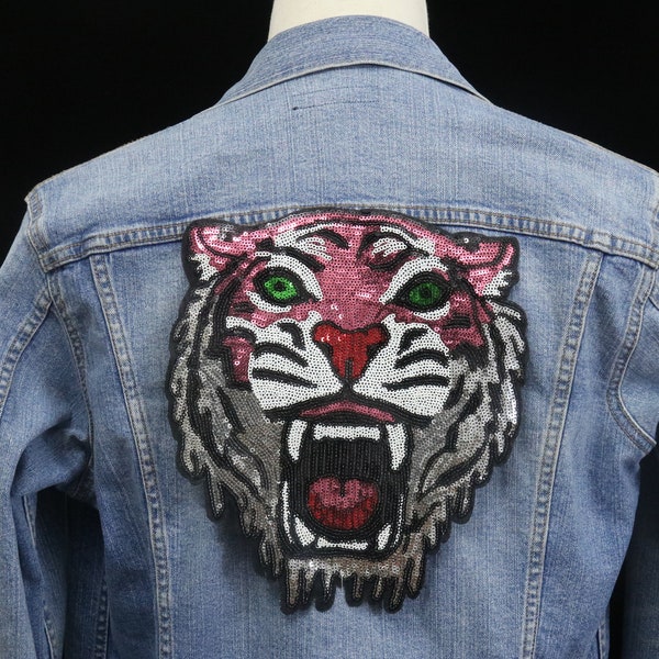 Tiger Sequin Patch - Etsy