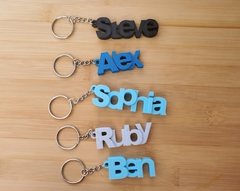 Custom Name Keychain, Personalized Name Keychain, Custom Name Tag ...