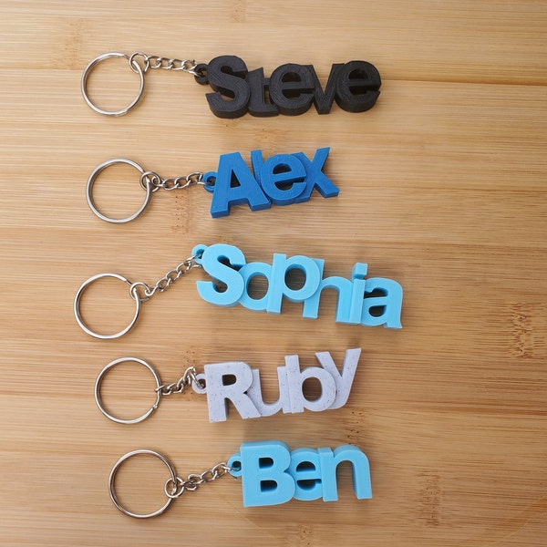 Name Keychain - Etsy