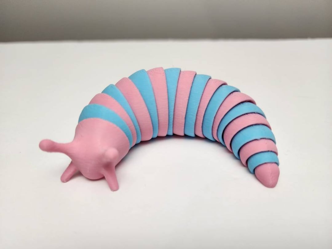 Customizable Zebra Slug, 4.5 Inch 3D Printed Fidget Slug - Etsy