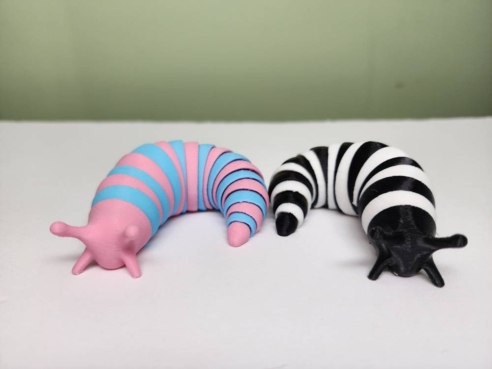 Customizable Zebra Slug, 4.5 Inch 3D Printed Fidget Slug - Etsy