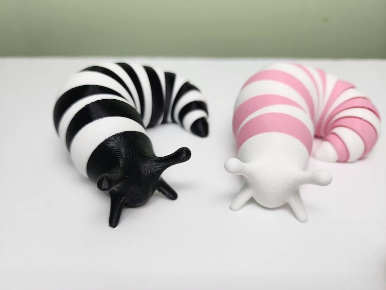Customizable Zebra Slug, Jumbo 6 Inch 3D Printed Fidget Slug - Etsy