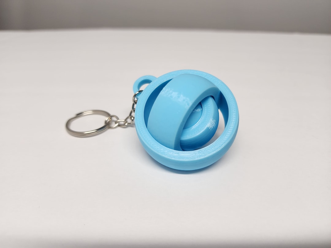 Fidget Gyroscope Spinner With Keychain - Etsy