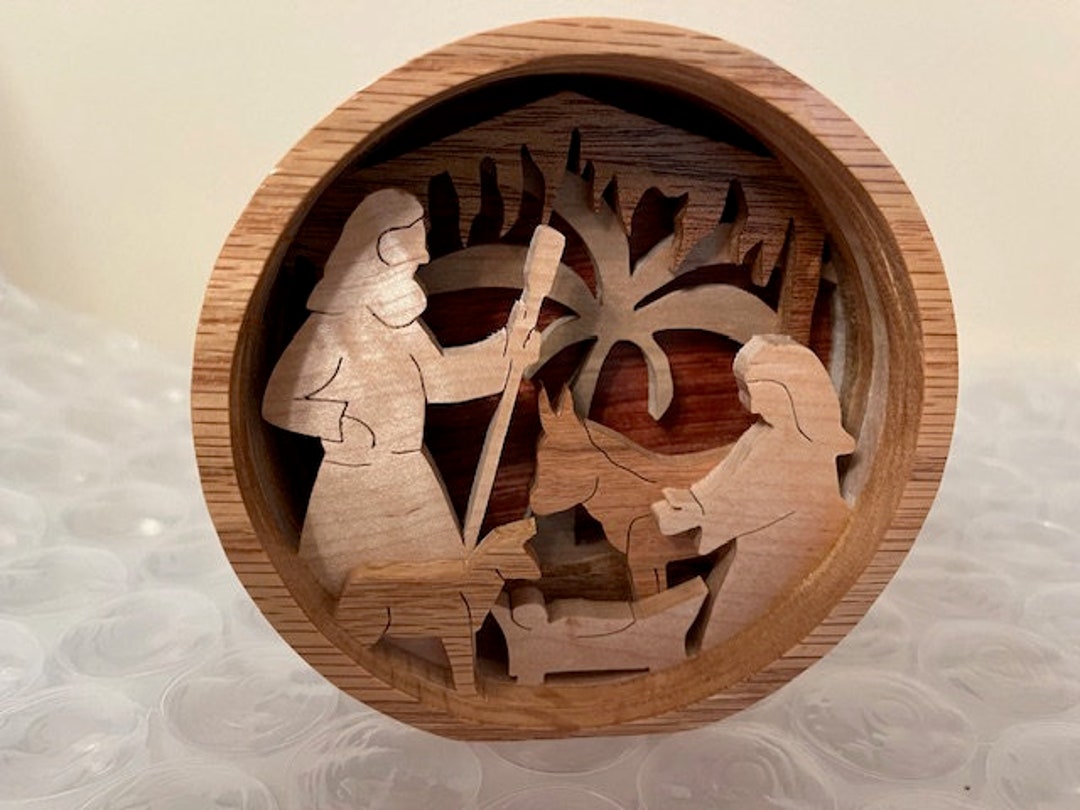 Wooden Nativity Shadow Box - Etsy