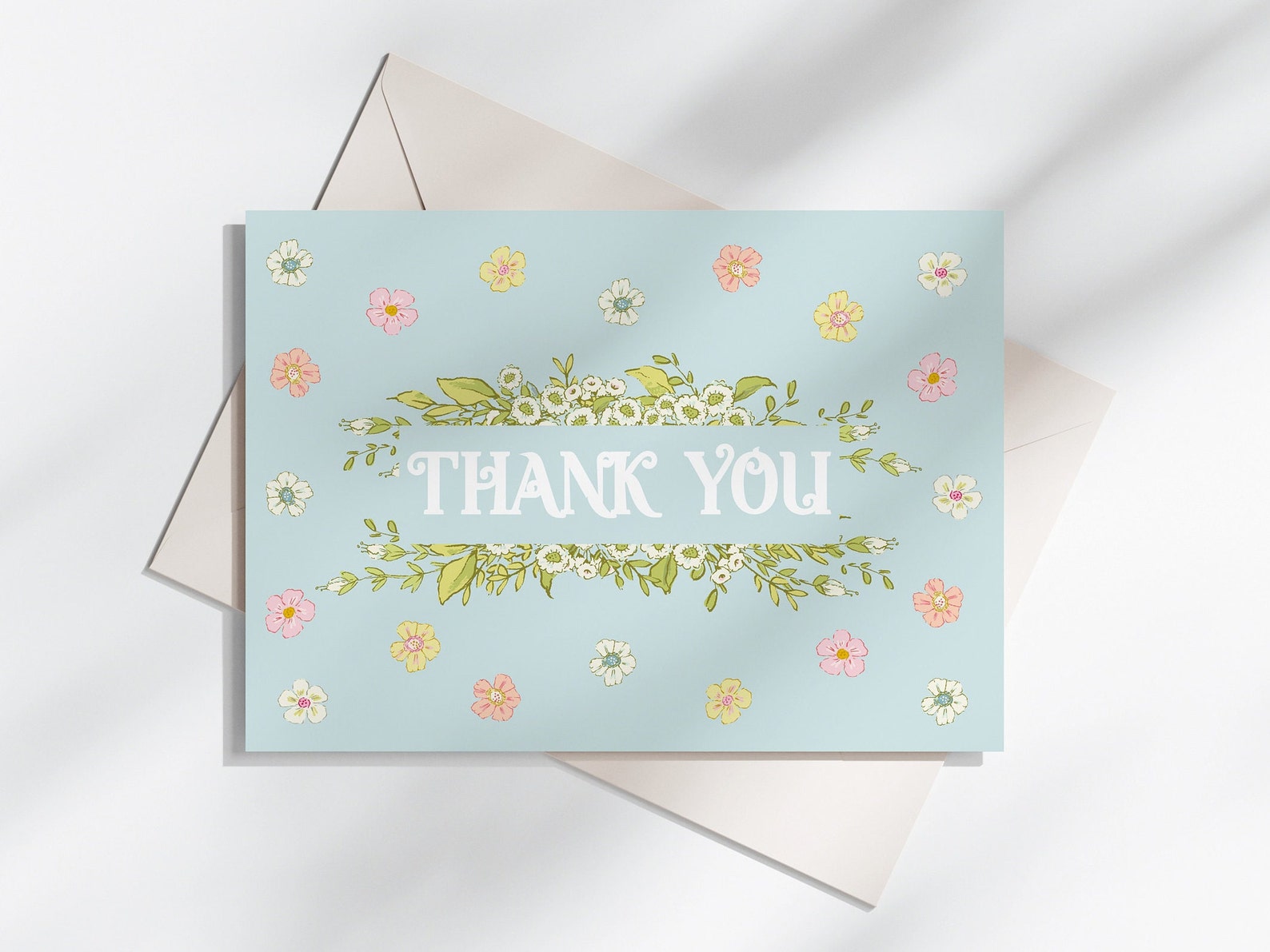 6 Editable Printable Thank You Cards Editable on Corjl Personalised ...